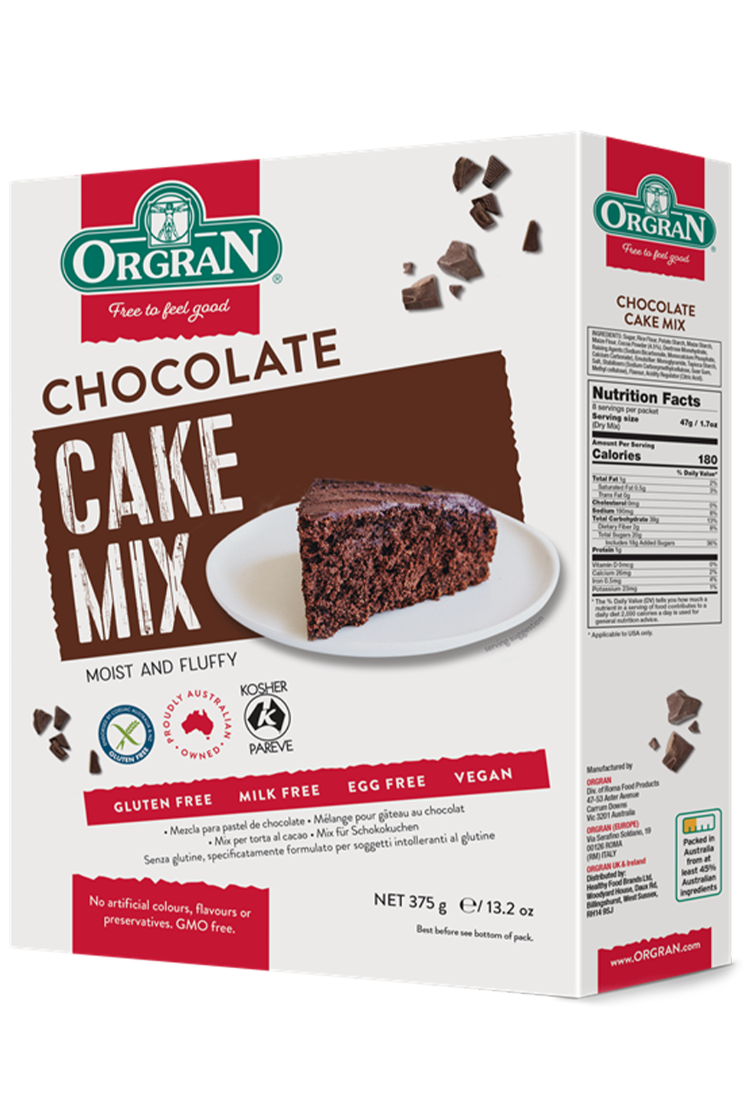 Chocolate Cake Mix 375g (Orgran) | Healthy Supplies