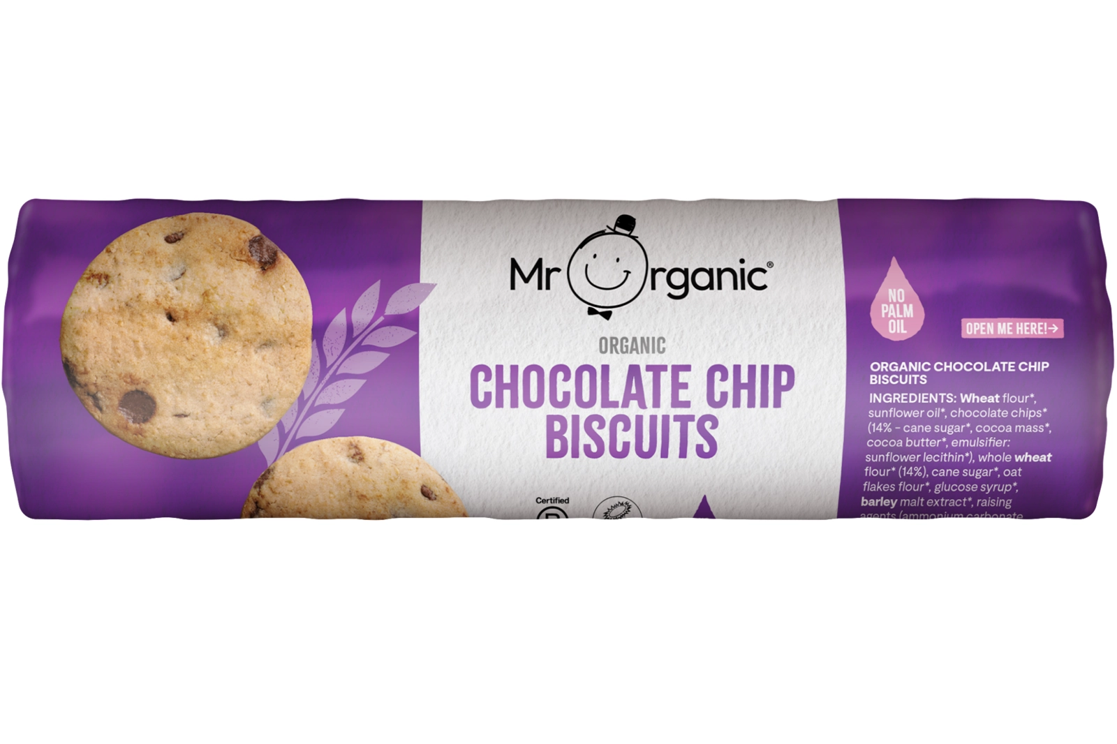Organic Chocolate Chip Digestive Biscuit 250g (Mr Organic) | Healthy ...