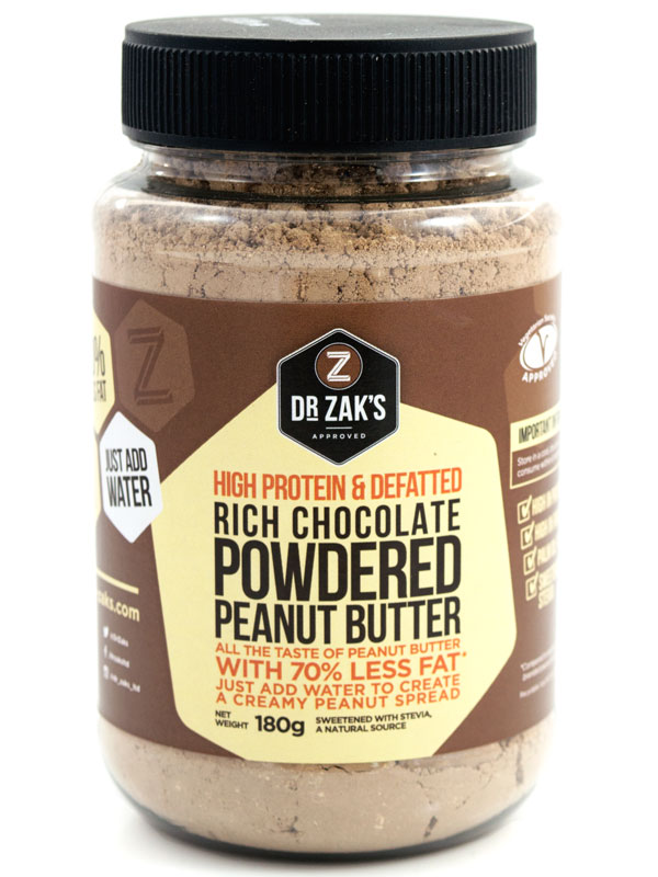 Defatted Powdered Peanut Butter with Chocolate 180g (Dr Zak's ...