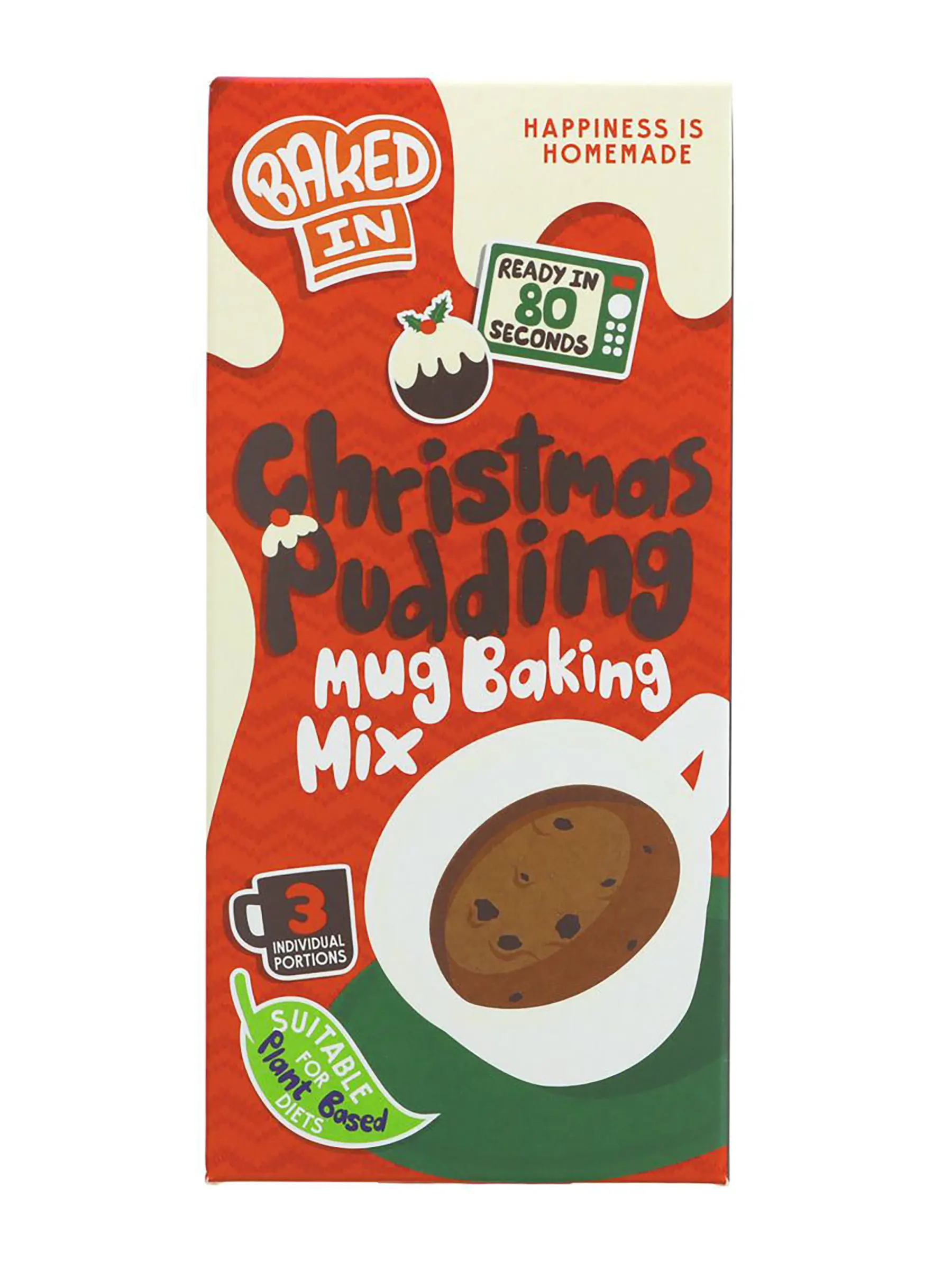 Christmas Pudding Mug Mix 240g (Bakedin) | Healthy Supplies