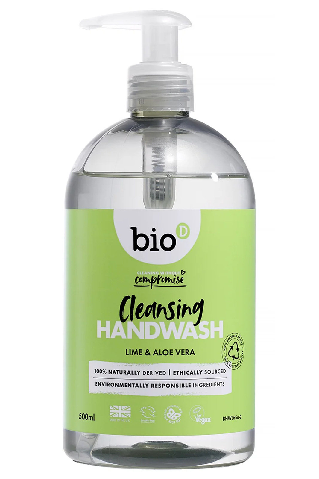 Lime & Aloe Vera Cleansing Hand Wash 500ml (Bio-D) | Healthy Supplies