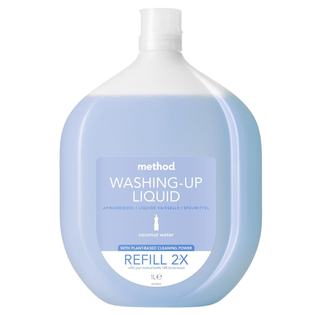 Washing Up Liquid Refill Coconut Water 1L (Method) | Healthy Supplies
