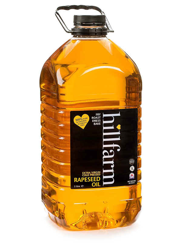 Extra Virgin Cold Pressed Rapeseed Oil 5L (Hillfarm) | Healthy Supplies