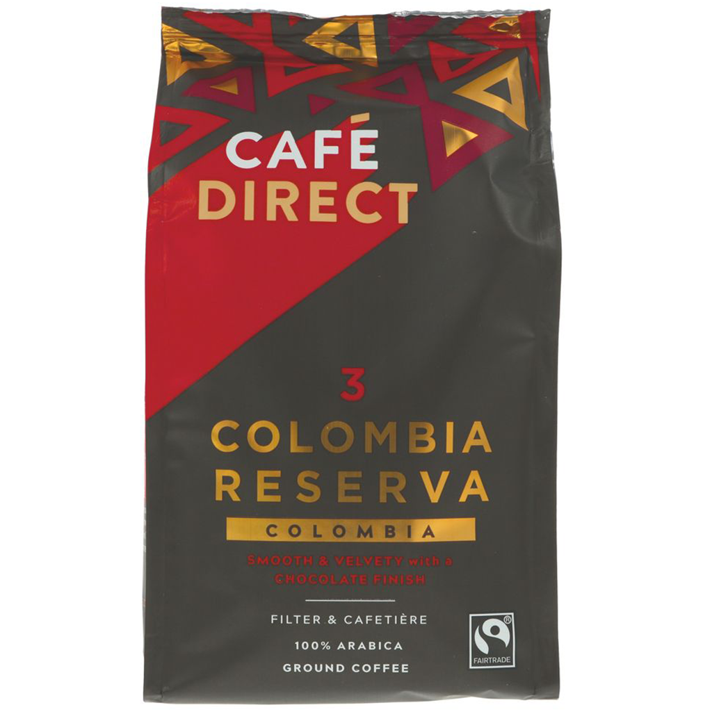 Cauca Valley Columbia Ground Coffee 200g (Cafedirect) | Healthy Supplies