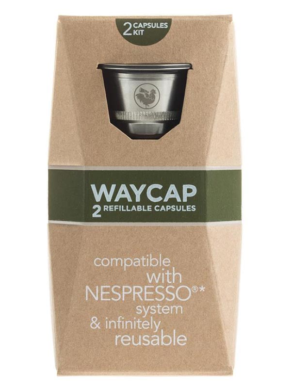 Reusable Coffee Capsules - 2 Pack (Waycap) | Healthy Supplies