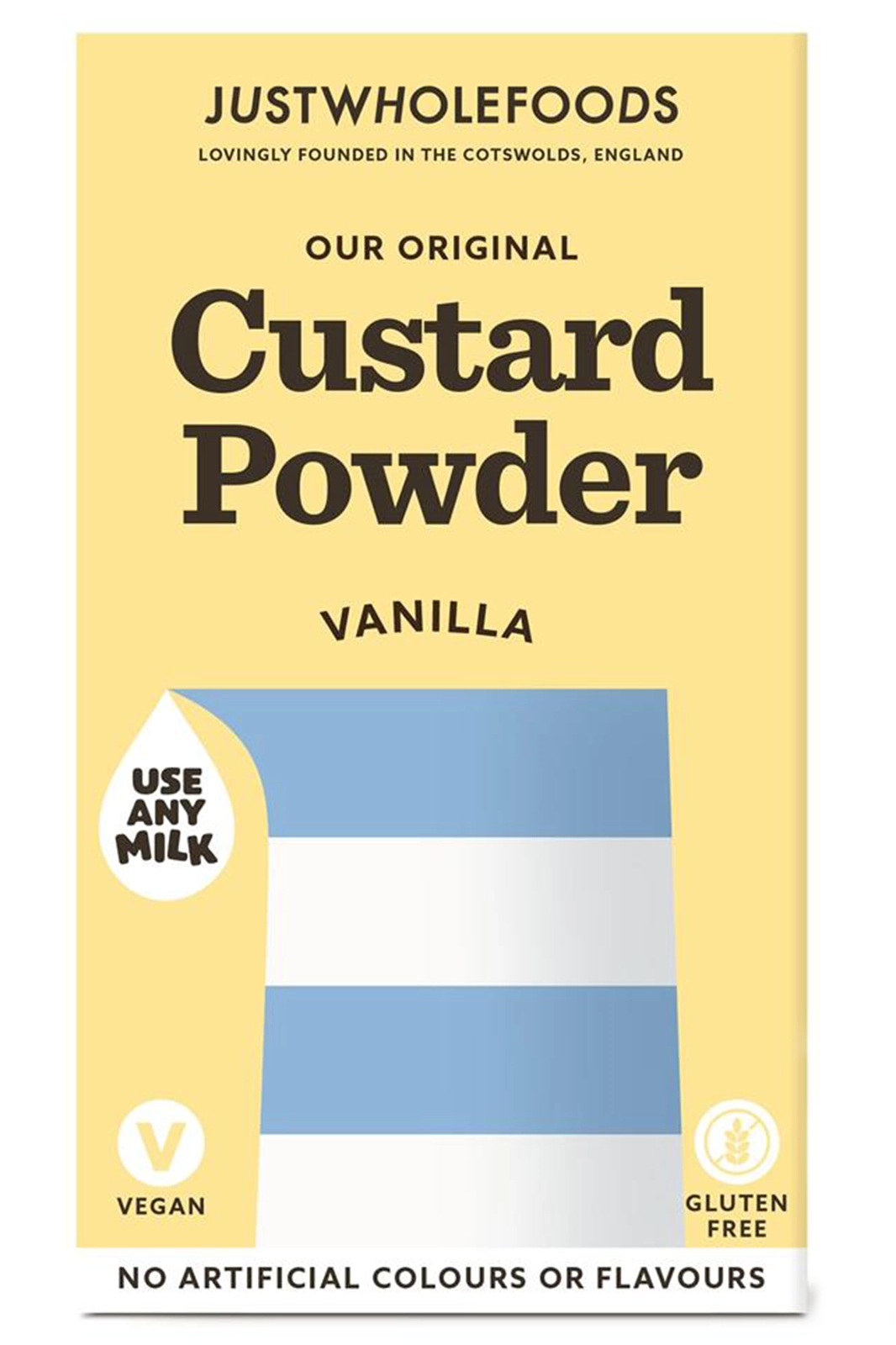 Custard Powder 100g (Just Wholefoods) | Healthy Supplies