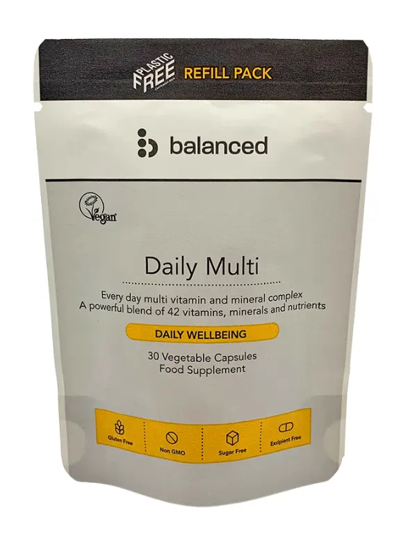Daily Multi Vitamin Refill Pouch 30 Capsules (Balanced) | Healthy Supplies