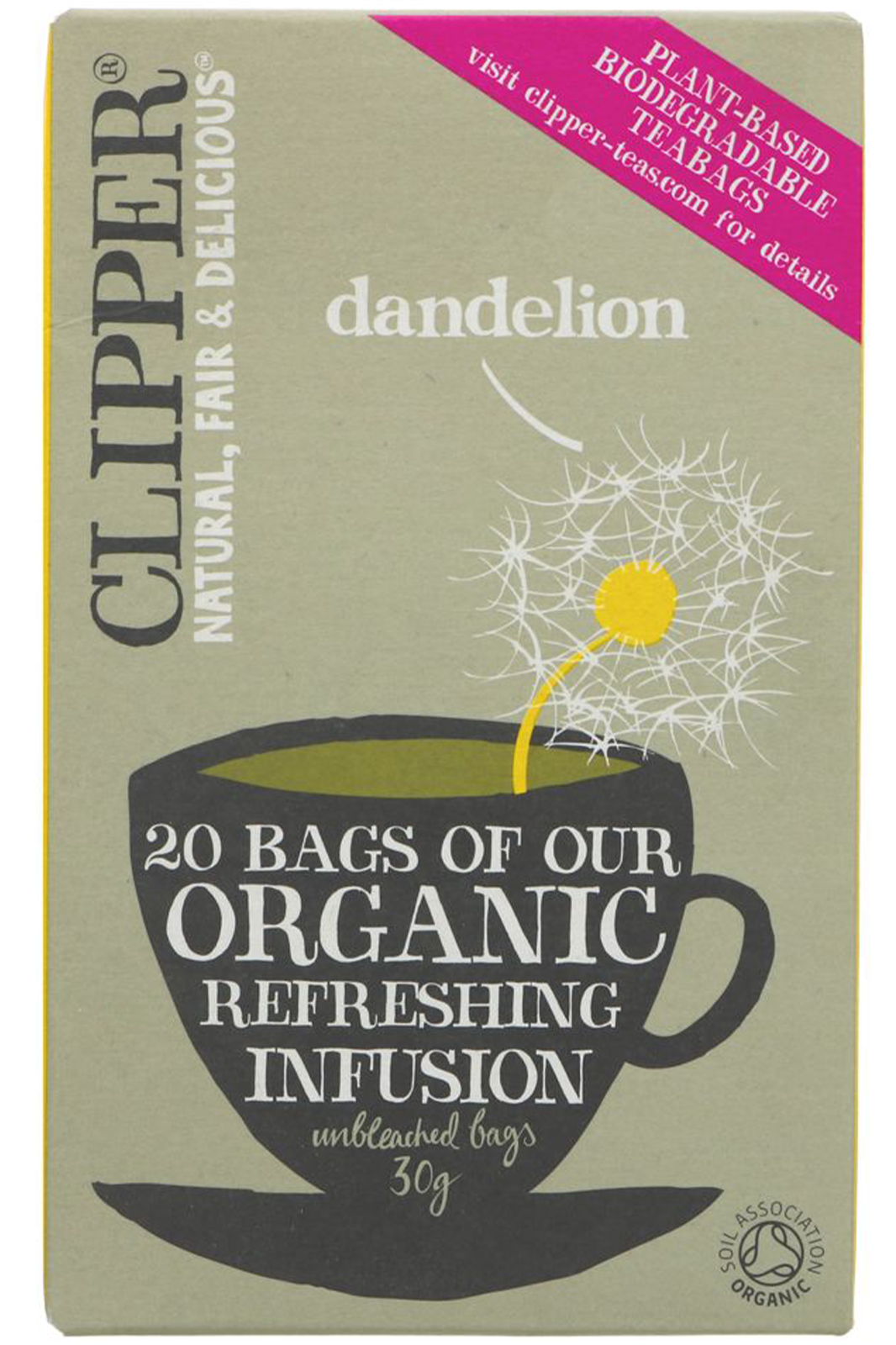 Organic Dandelion Tea 20 Bags (Clipper) | Healthy Supplies