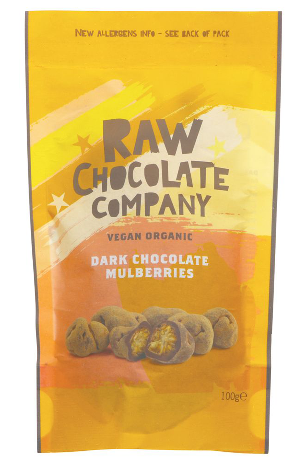 Organic Dark Chocolate Mulberries 100g (Raw Chocolate Co.) | Healthy Supplies