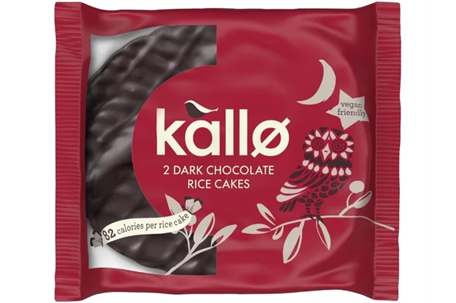 Dark Chocolate Topped Rice Cakes 33g (Kallo) | Healthy Supplies