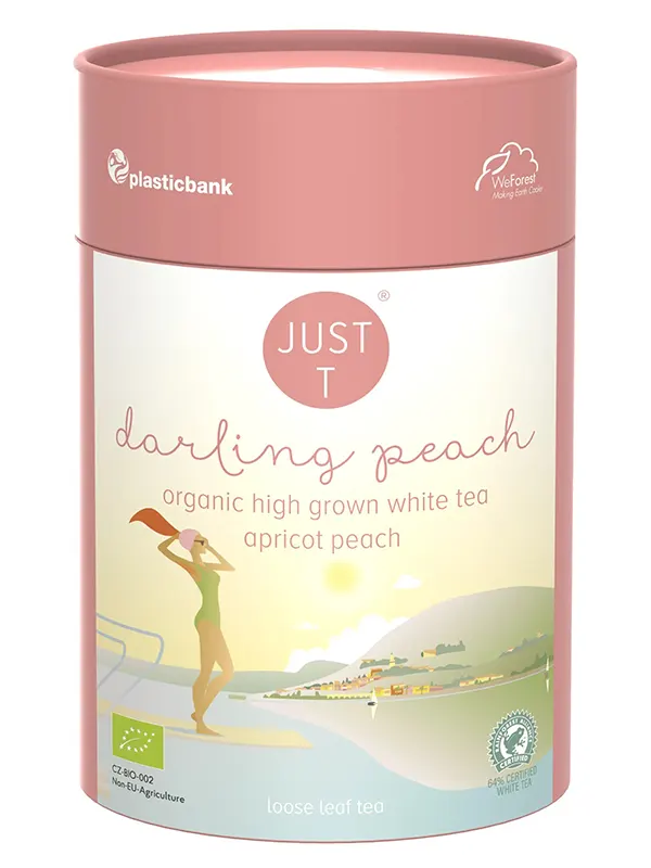 Organic Darling Peach Loose Leaf, 80g (Just T) | Healthy Supplies