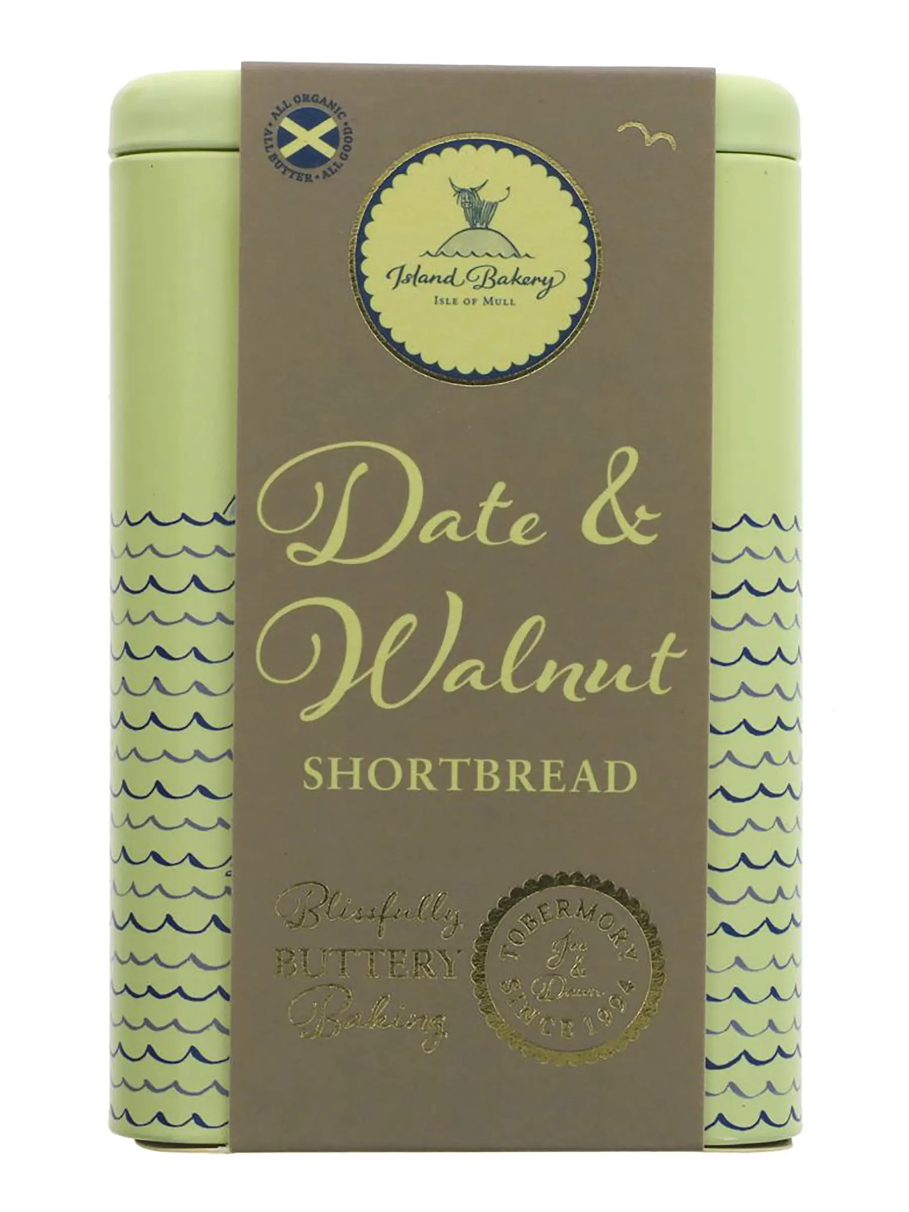 Organic Date and Walnut Shortbread 215g (Island Bakery Organics ...