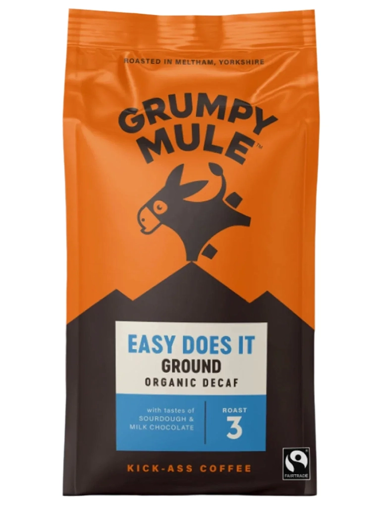 Organic Easy Does It Decaf Coffee Beans 200g (Grumpy Mule) | Healthy Supplies