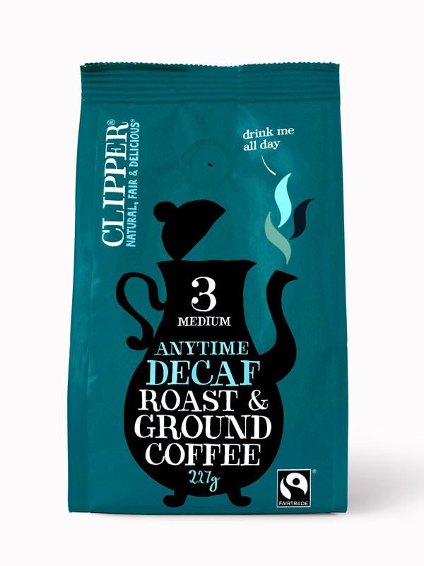 Organic Decaffeinated Roast & Ground Coffee 227g (Clipper) | Healthy ...