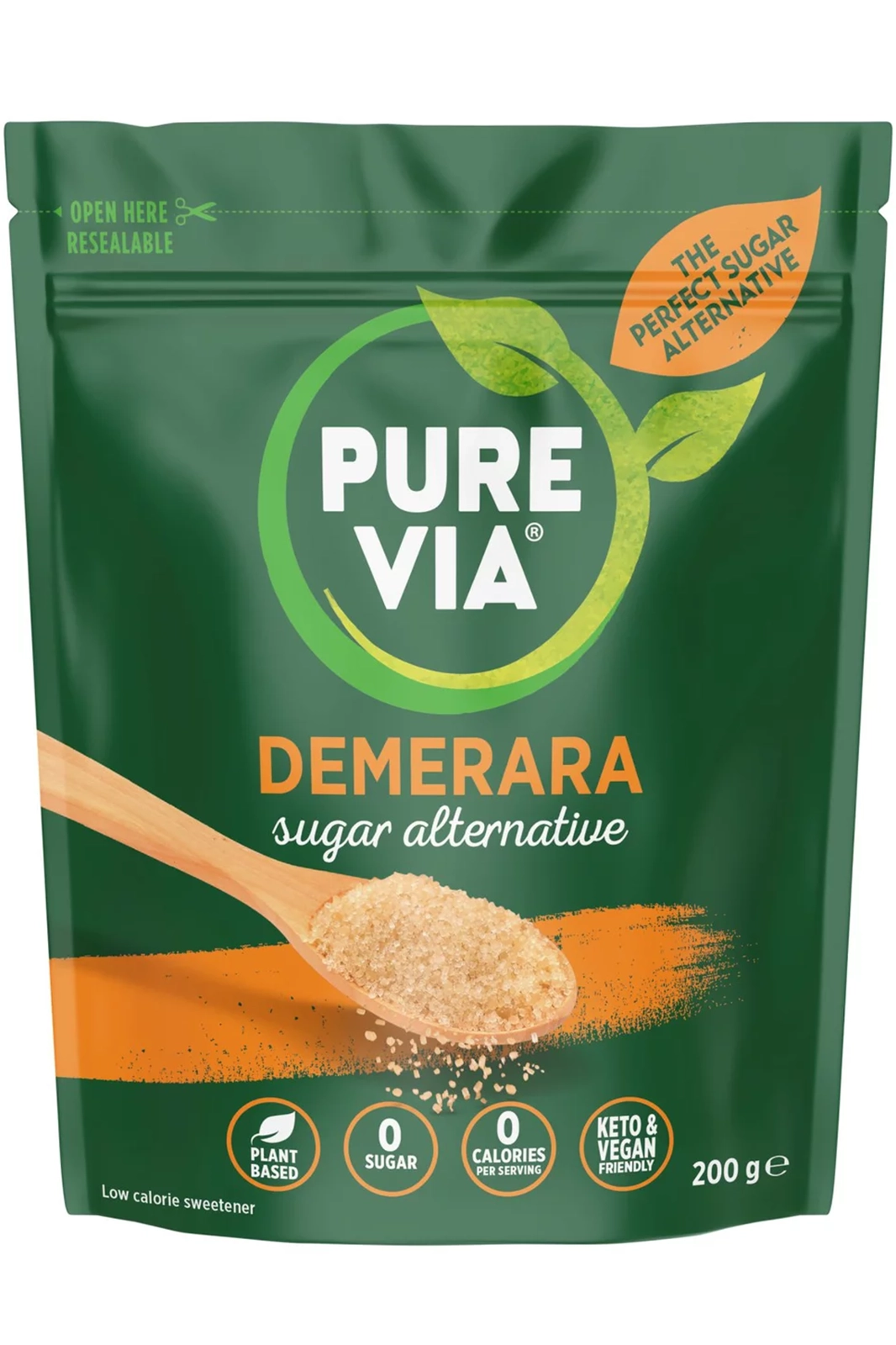 Demerara Sugar Alternative 200g (Pure Via) | Healthy Supplies