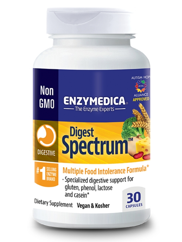 Digest Spectrum Supplements, 30 Capsules (Enzymedica) | Healthy Supplies