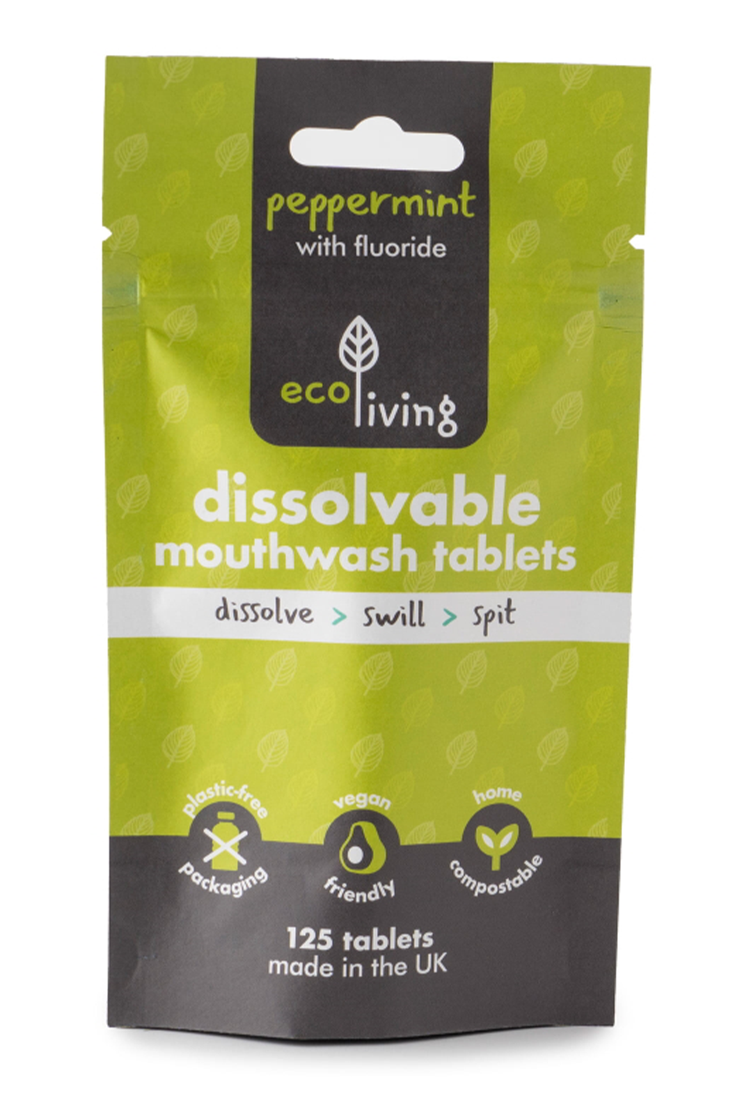 Dissolvable Mouthwash 125 Tablets (Ecoliving) | Healthy Supplies