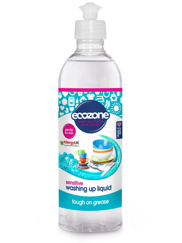 Sensitive Washing Up Liquid 500ml (Ecozone) | Healthy Supplies