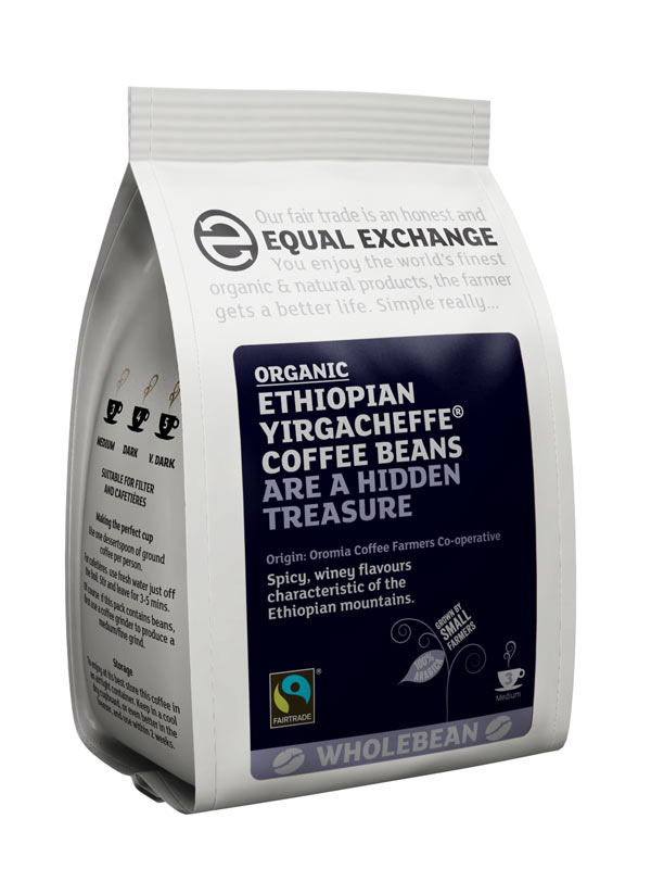 Ethiopian Yirgacheffe Coffee Beans, Organic 227g (Equal Exchange ...