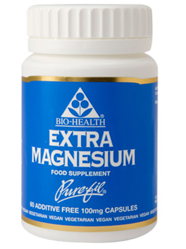 Extra Magnesium 60 Capsules (Bio-Health) | Healthy Supplies