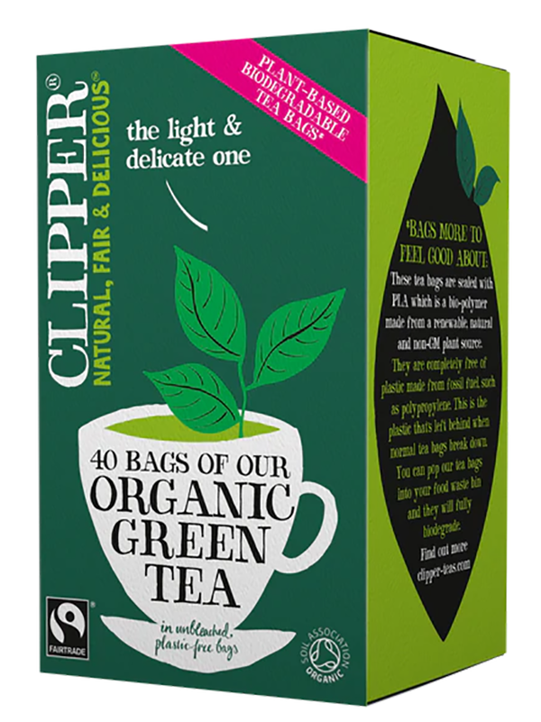 Organic Pure Green Tea 40 Bags (Clipper) | Healthy Supplies