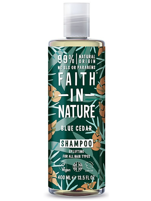 Blue Cedar Shampoo for Men 400ml (Faith in Nature) | Healthy Supplies