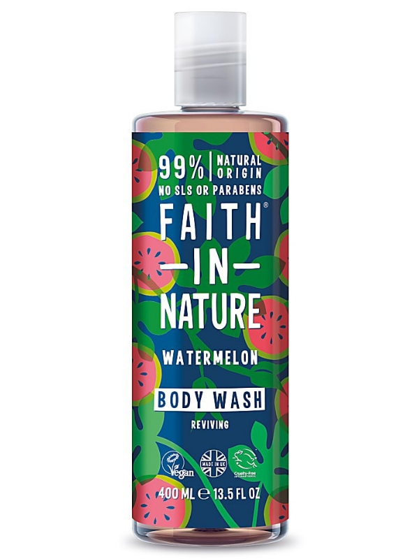 Watermelon Shower Gel & Bath Foam 400ml (Faith in Nature) | Healthy ...