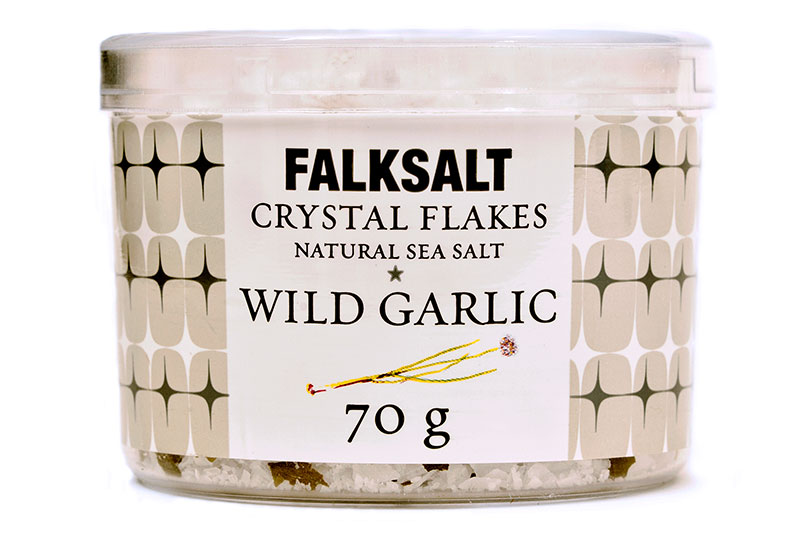 Wild Garlic Crystal Sea Salt Flakes 70g (Falksalt) | Healthy Supplies