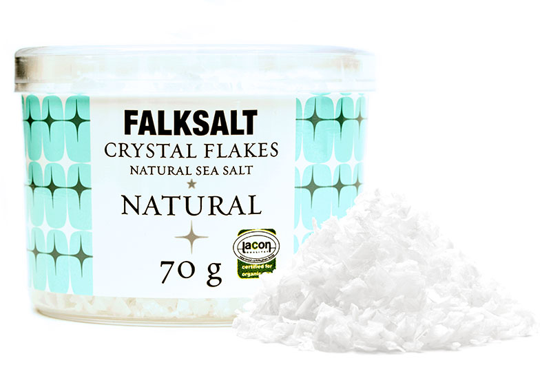 Natural Crystal Sea Salt Flakes 70g (Falksalt) | Healthy Supplies