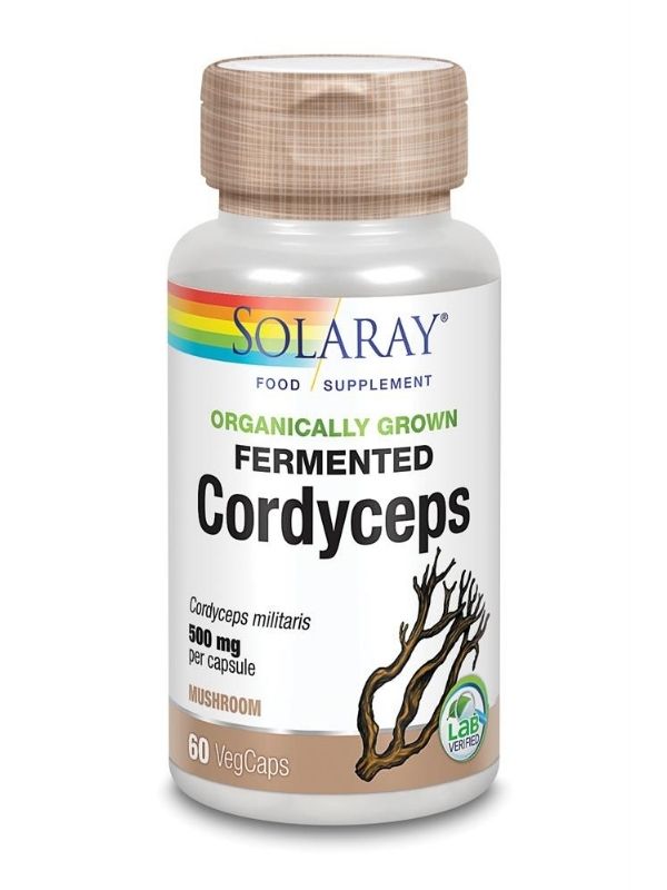 Fermented Cordyceps 60 Capsules (Solaray) | Healthy Supplies