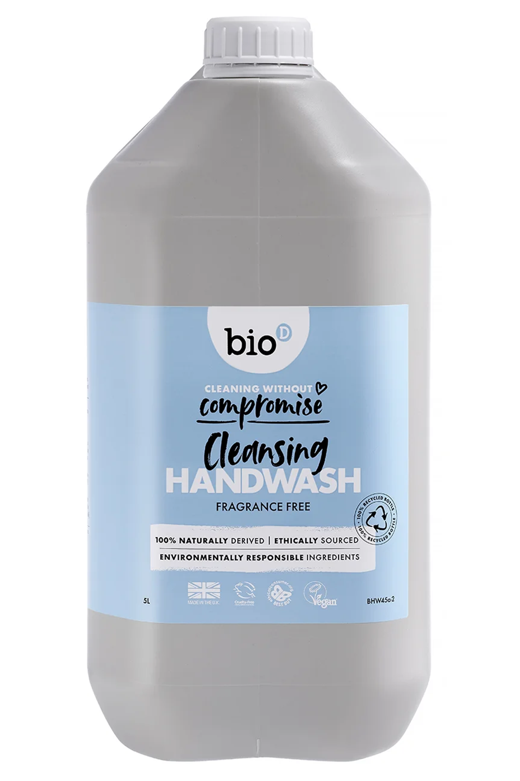 Fragrance Free Cleansing Hand Wash 5L (Bio-D) | Healthy Supplies