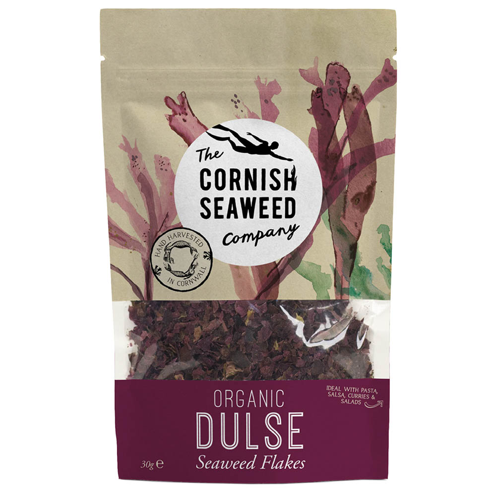 Dulse Flakes 40g, Organic (The Cornish Seaweed Company) | Healthy Supplies