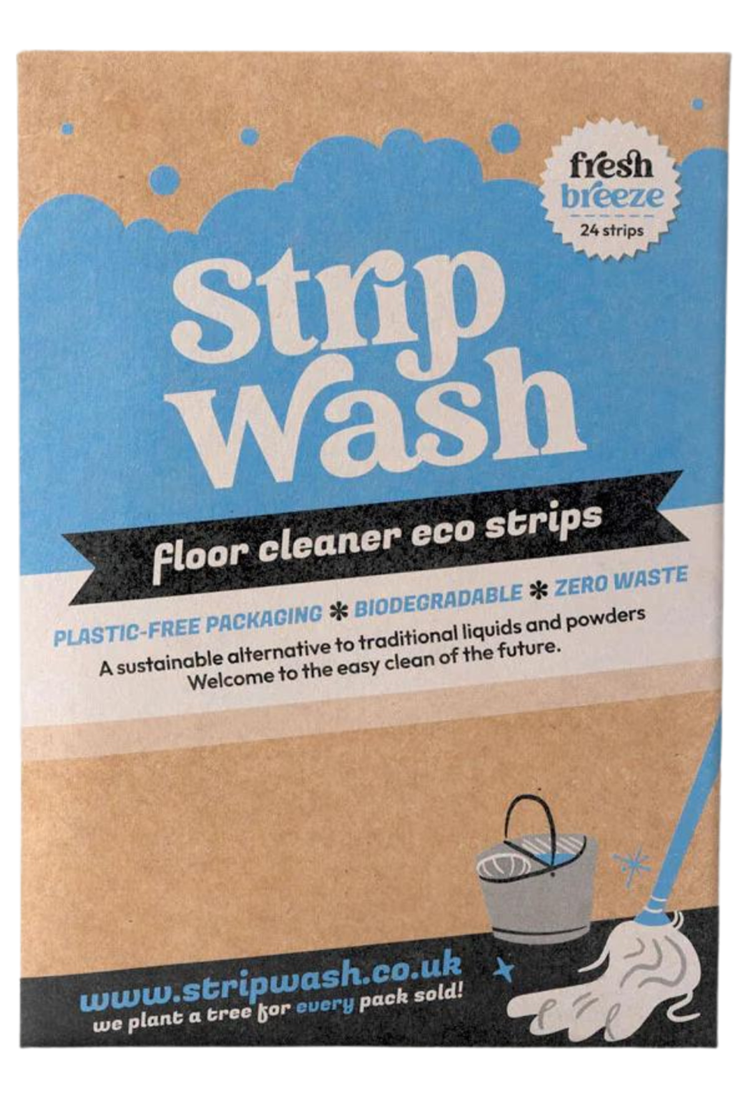 Floor Cleaner Strips 24 Pack (Ecoliving) | Healthy Supplies