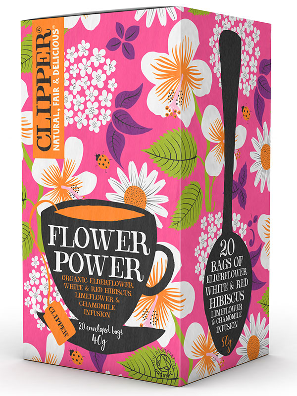 Flower Power Tea, Organic 20 bags (Clipper) | Healthy Supplies