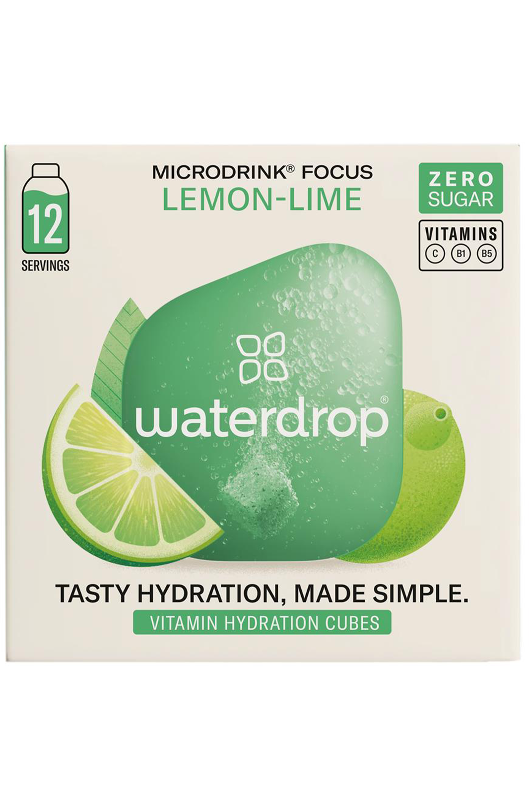 Lemon-Lime Microdrink x 12 Hydration Cubes (Waterdrop) | Healthy Supplies