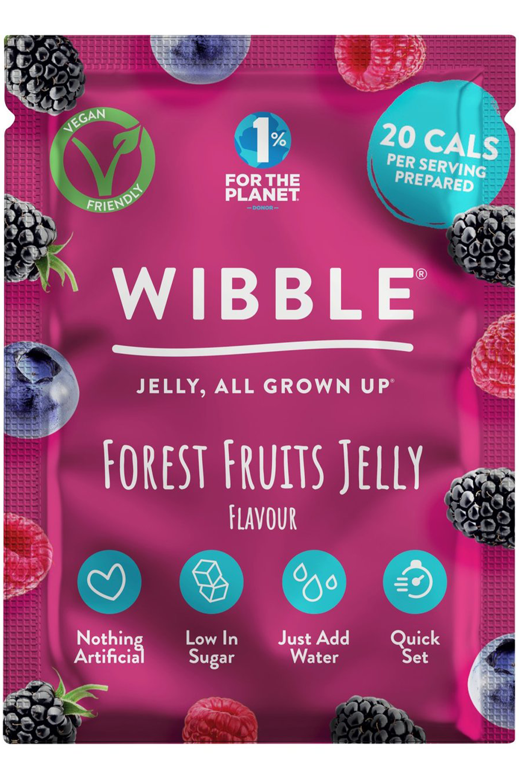 Forest Fruit Vegan Jelly Crystals 57g (Wibble) | Healthy Supplies