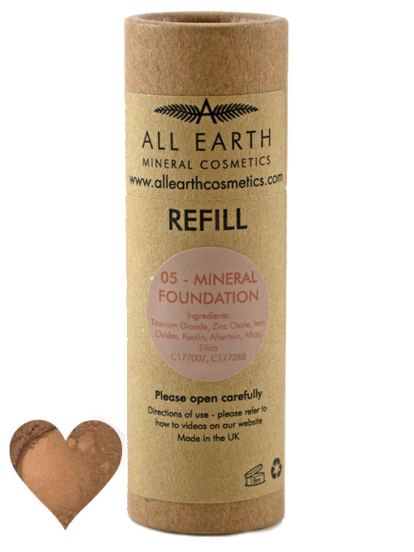Mineral Foundation shade 05, Refill 4g (All Earth Mineral Cosmetics ...