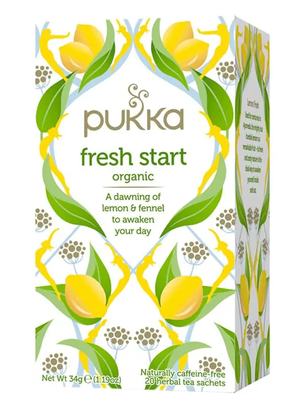 Organic Fresh Start Herbal Tea 20 x Sachets (Pukka) | Healthy Supplies