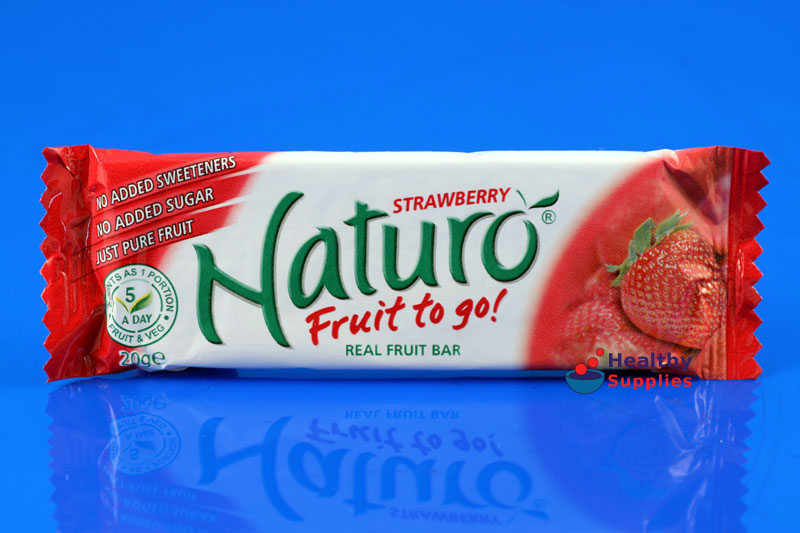 Naturo 100% Natural Strawberry Fruit Bar 20g | Healthy Supplies
