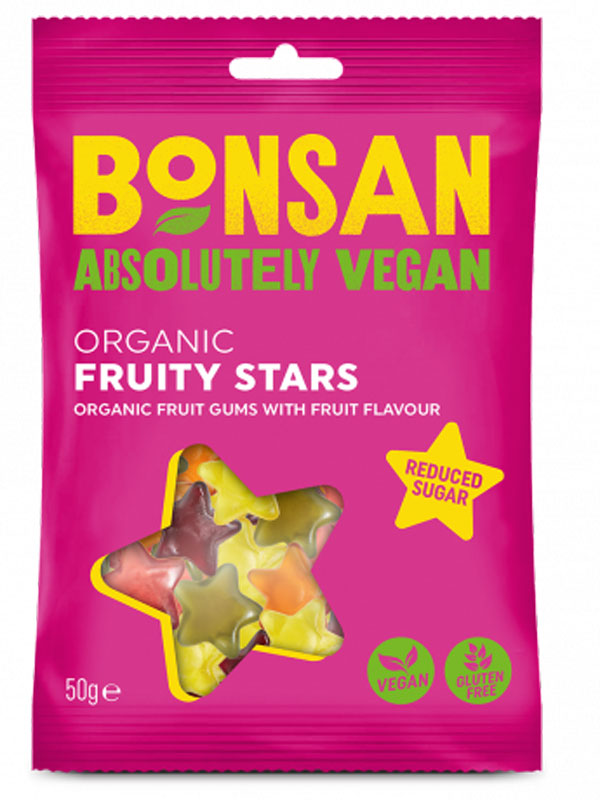 Organic Fruity Stars 50g (Bonsan) | Healthy Supplies