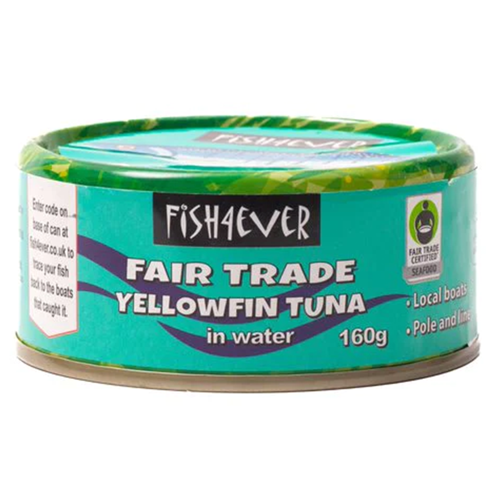 Fair Trade Yellowfin Tuna in Water 160g (Fish4Ever) | Healthy Supplies