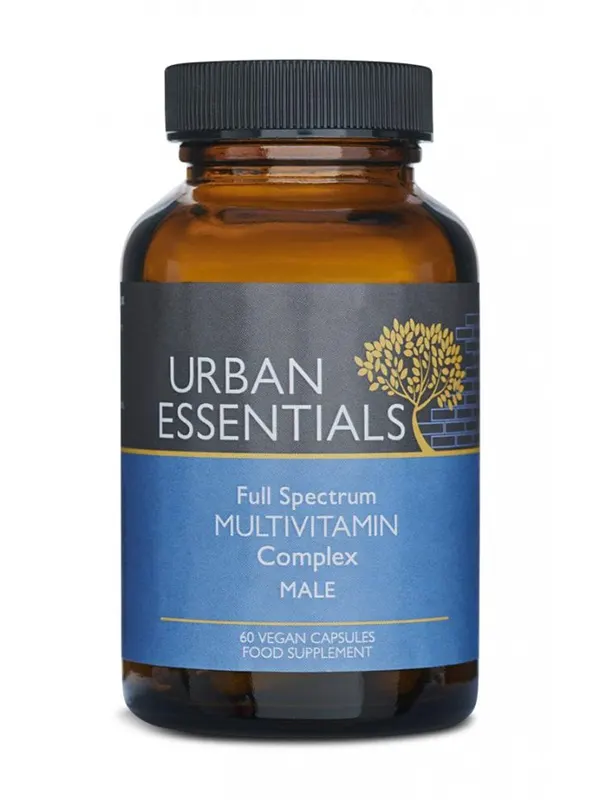 Full Spectrum Multivitamin Complex Male 60 Capsules (Urban Essentials ...