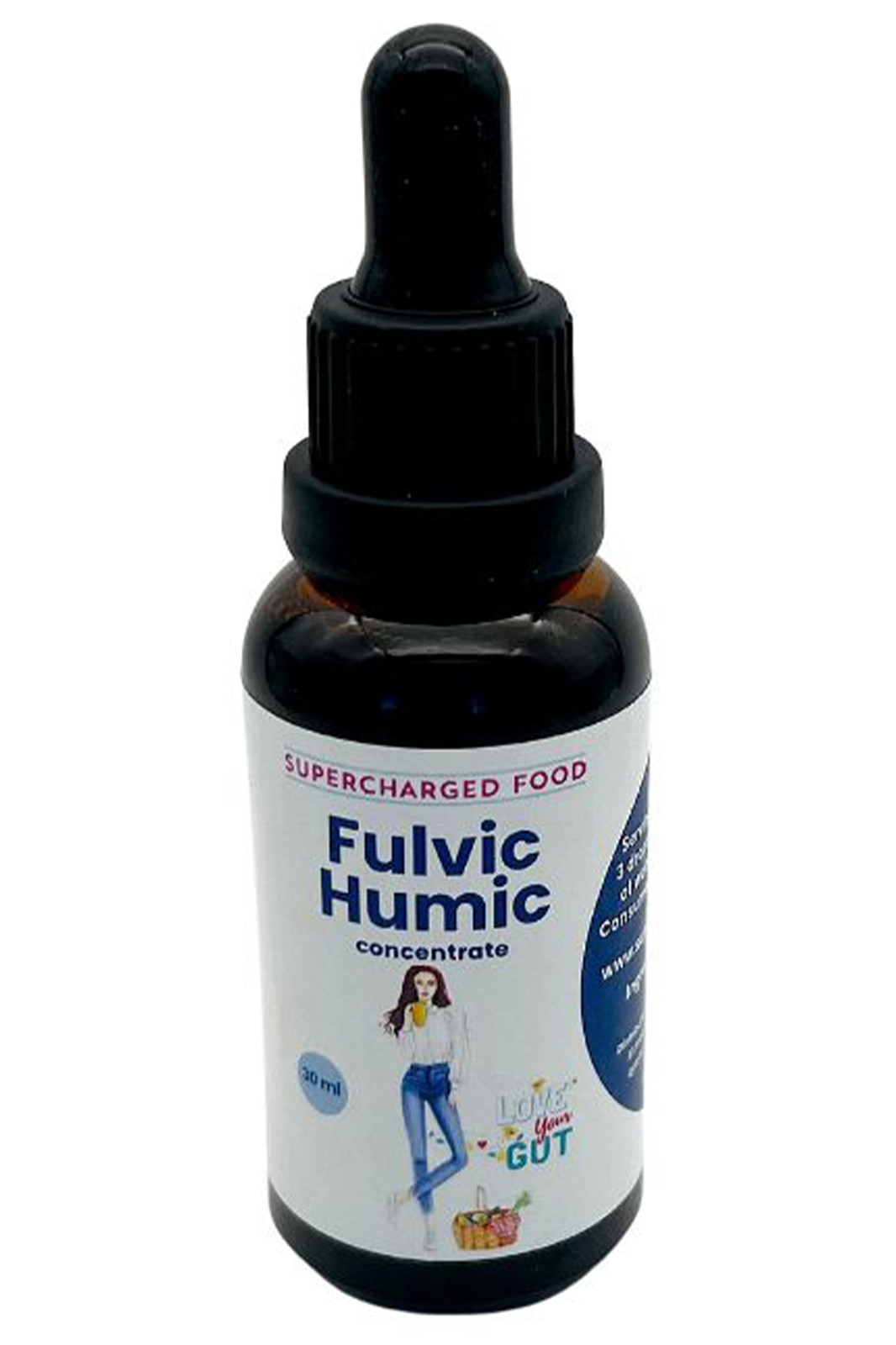 Love Your Gut Fulvic Humic Concentrate Drops 30ml (Supercharged Food ...
