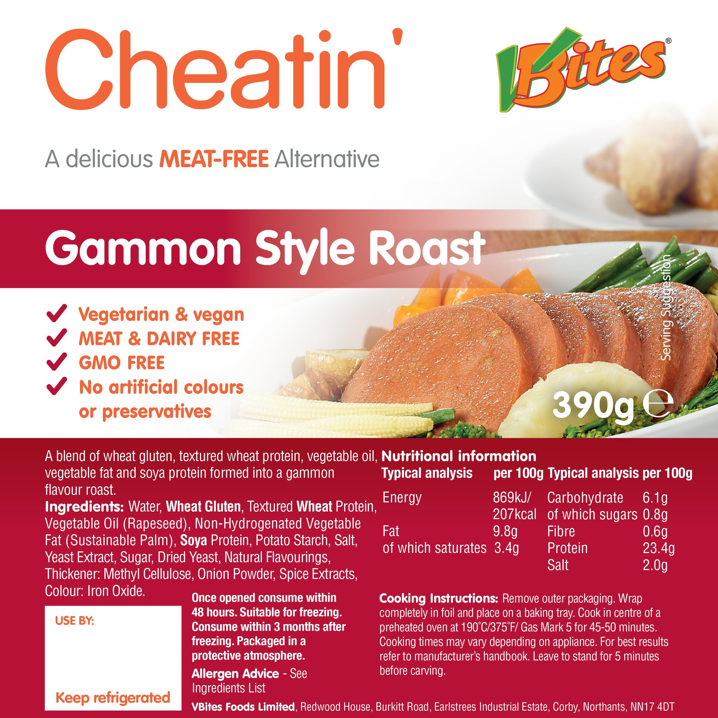 Gammon Style Roast 390g (VBites) | Healthy Supplies