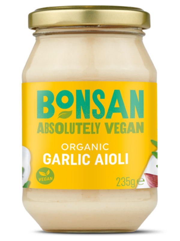 Organic Garlic Aioli 235g (Bonsan) | Healthy Supplies