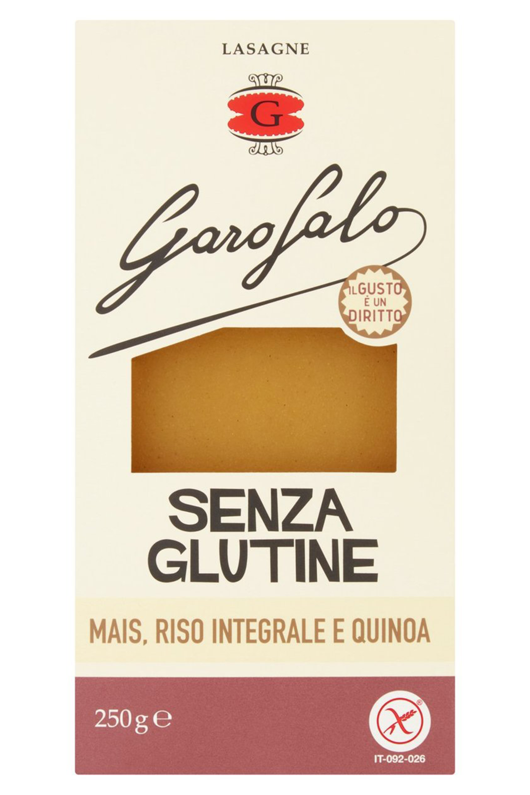 Gluten Free Lasagne 250g (Garofalo) | Healthy Supplies