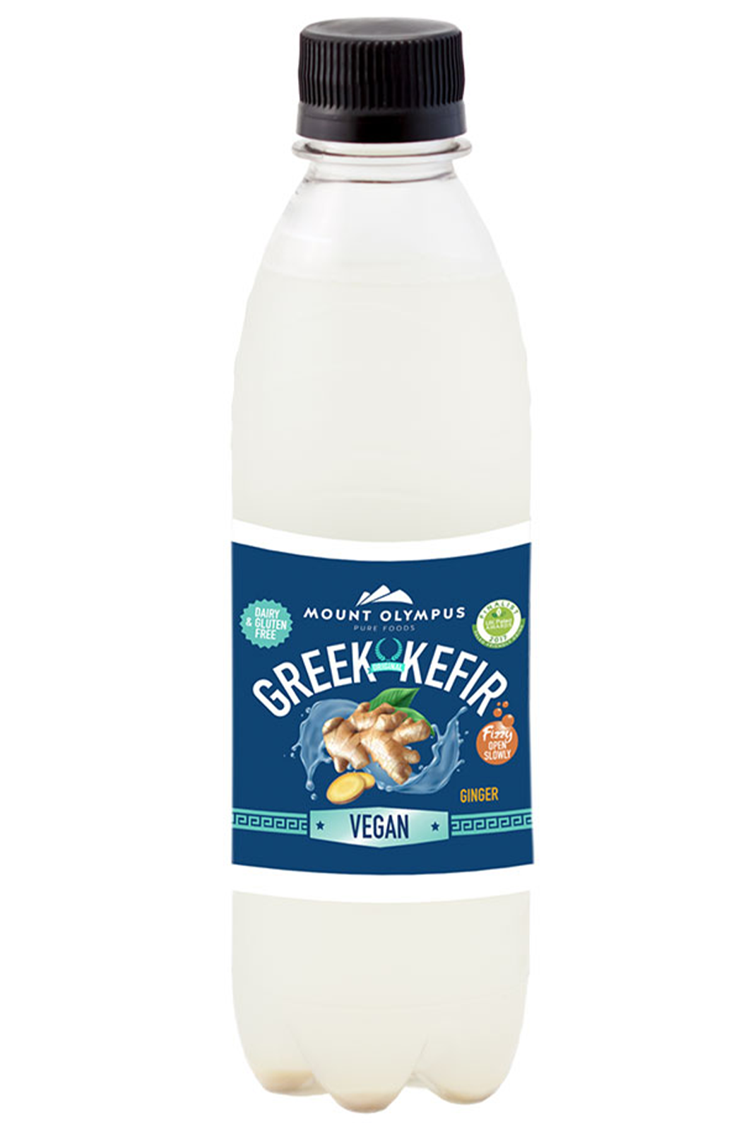 Greek Ginger Water Kefir 330ml (Mount Olympus) | Healthy Supplies