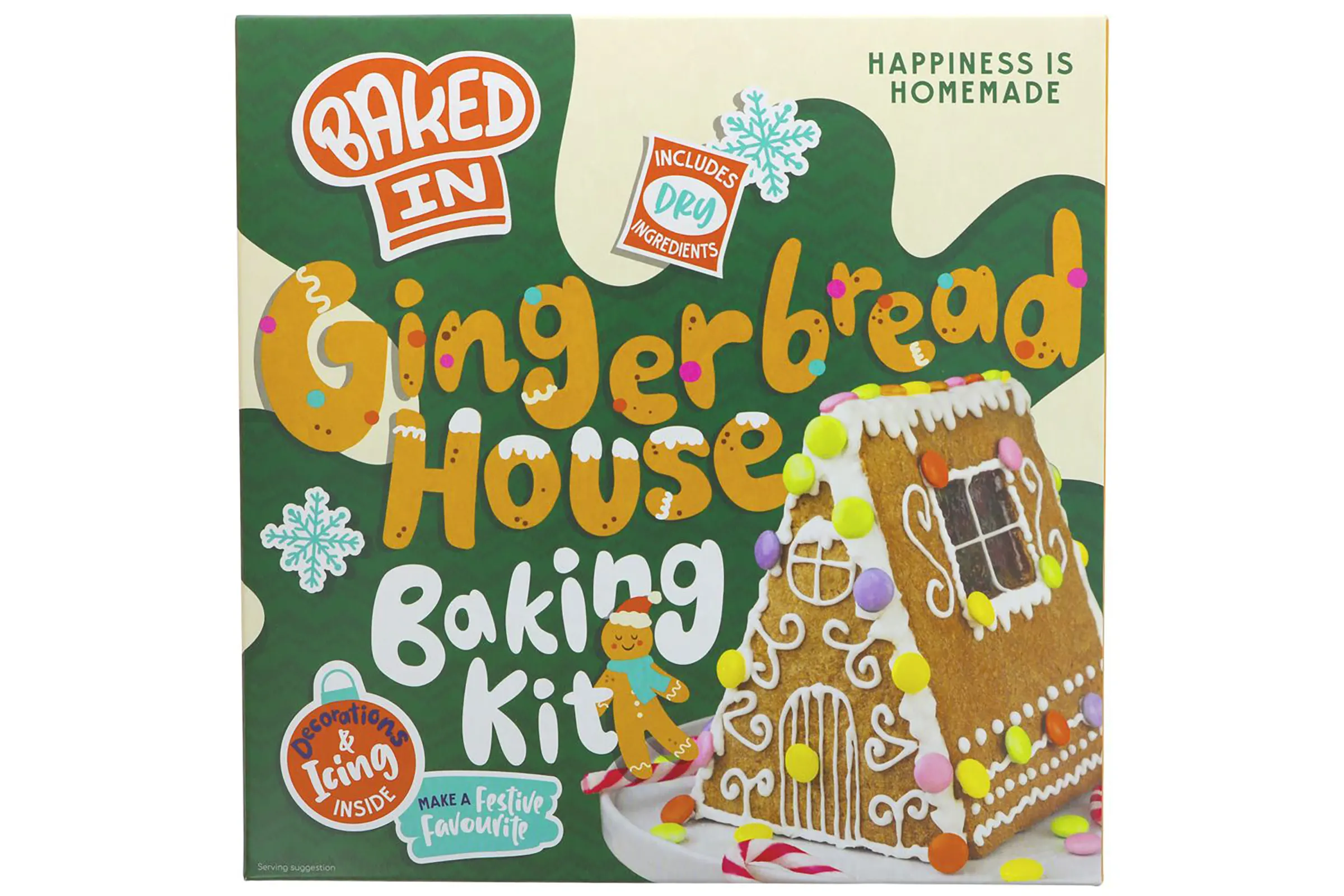 Gingerbread House Baking Kit 825g (Bakedin) | Healthy Supplies