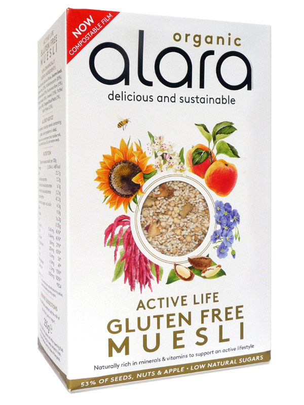 Alara Active Muesli Gluten Free 250g | Healthy Supplies