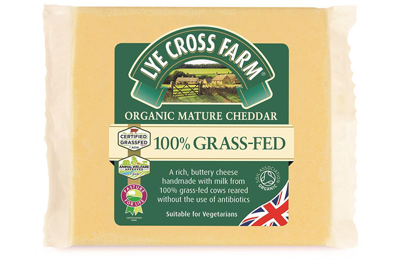 Organic 100% Grass-Fed Cheddar 200g (Lye Cross Farm) | Healthy Supplies